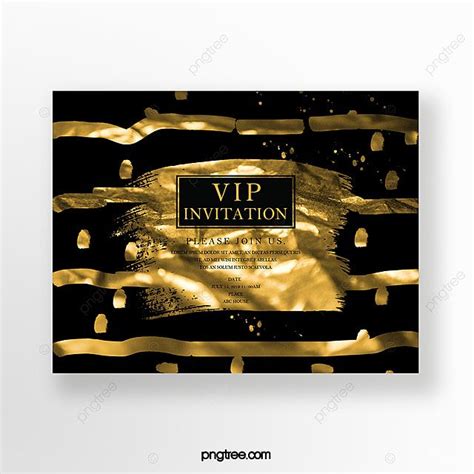 금박 요소 고급 비즈니스 초대 템플릿 Psd 다운로드 디자인 자료 다운로드 Business Invitation Invitations Invitation Card