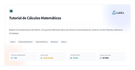 Tutorial De Cálculos Matemáticos Labex