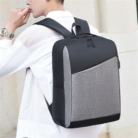 Badu Bg Мъжка раница Многофункционална Usb чанта за зареждане за мъжка бизнес раница за лаптоп