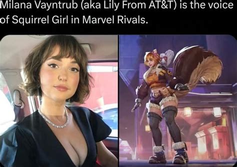 Milana Vayntrub Aka Lily From Is The Voice Of Squirrel Girl In Marvel