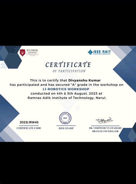 Divyanshu Kumar On Linkedin Got A Certificate For Attending And