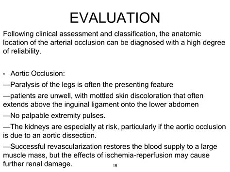 Acute Limb Ischemia Ali Pptx