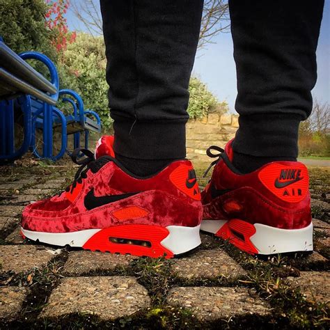 Nike Air Max 90 Anniversary Red Velvet Nike Shoes Air Max Nike