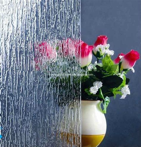 3 6mm Rain Patterned Decorative Glass Figured Window Glass Decorative