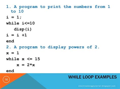 Matlab Script Loop Control Pptx