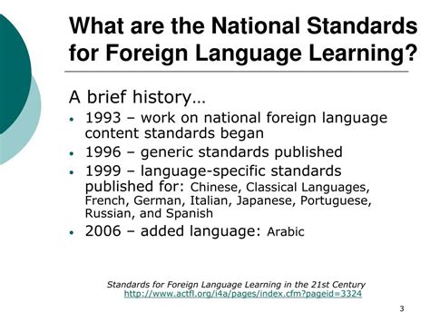Ppt Why Do We Need Standards For World Language Learning Powerpoint Presentation Id 481730