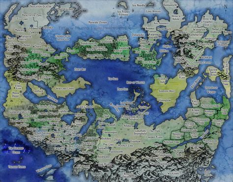 World Map Dungeons And Dragons Dnd Map Designs Themes Templates And