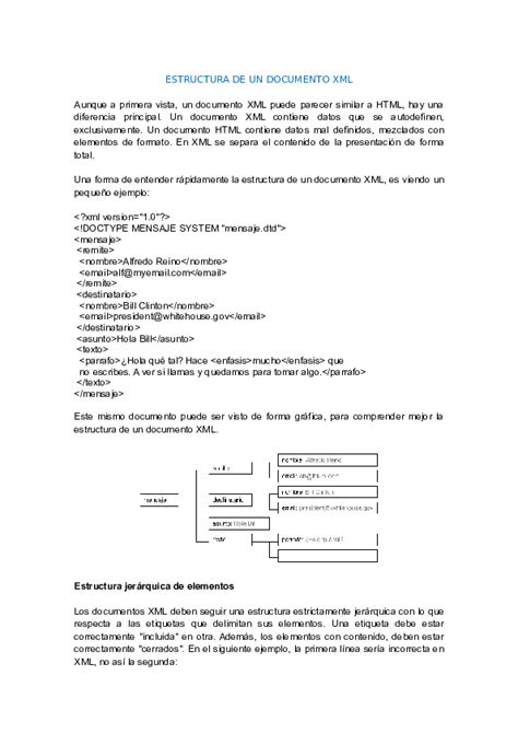 Doc Estructura De Un Documento Xml
