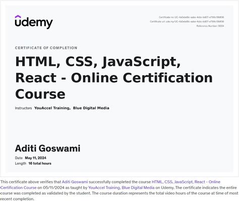 Aditi Goswami On Linkedin Webdevelopment Learningjourney Udemycourse Continuouslearning
