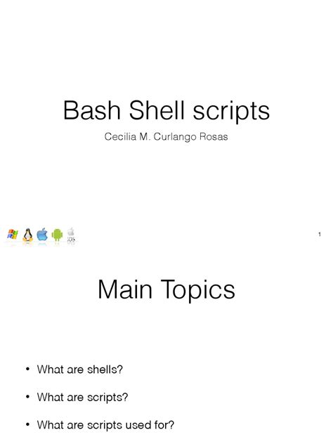 Bash Shell Scripts Cecilia M Curlango Rosas Pdf Computer