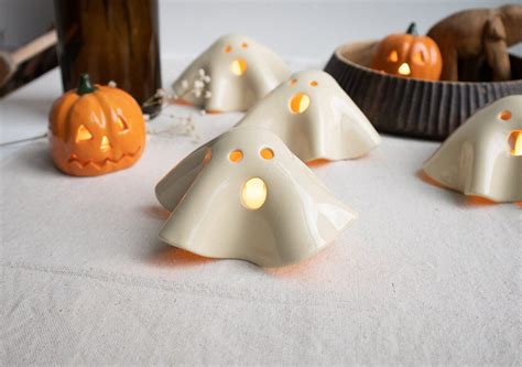 You Can Get A Ceramic Ghost Tea Light Holder And Its Adorably Spooky