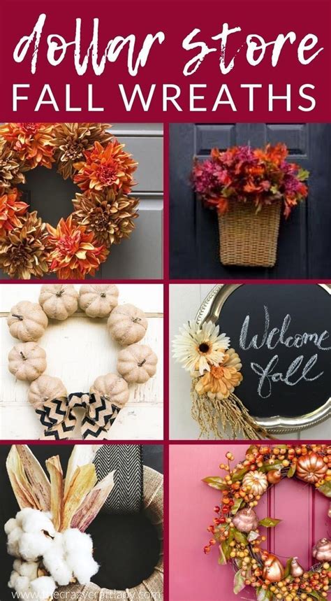 30 Charming Dollar Store Fall Wreaths And Diy Door Hanger Crafts Fall