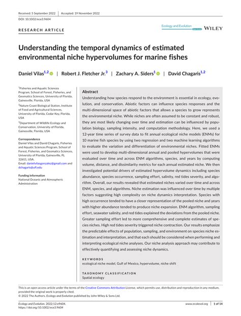 Pdf Understanding The Temporal Dynamics Of Estimated Environmental