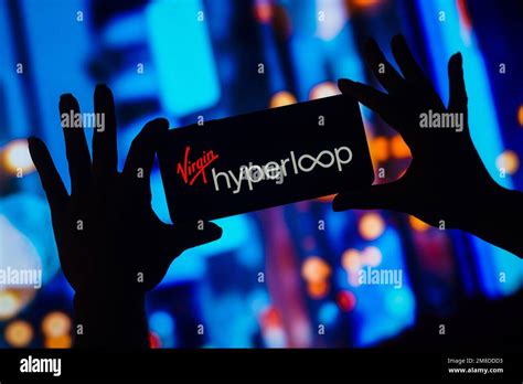 In This Photo Illustration The Virgin Hyperloop One Logo Is Displayed