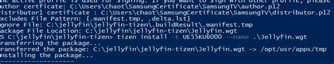 Compiling On Windows · Issue 2 · Jellyfinjellyfin Tizen · Github
