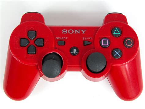 Deep Red Dualshock 3 Controller Playstation 3 Ps3 Retromtl