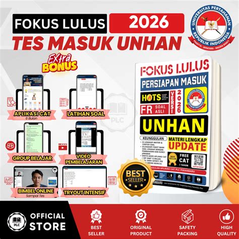 Jual Plc Buku Persiapan Tes Masuk Kampus Unhan 2026 Spesial S1 S2