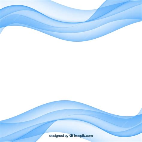 블루 웨이브 배경 무료 벡터