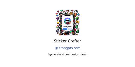 Sticker Crafter Gpts Features And Functions Examples And Prompts Gpt Store