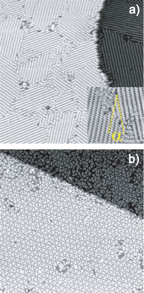 Constant Current Stm Images 100 Nm × 100 Nm For Close Packed