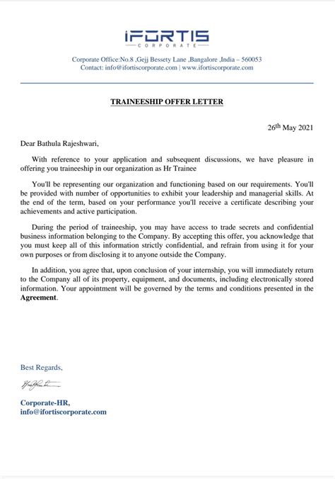 rajeshwari bathula on linkedin ifortiscorporate opportunity internship ifortiscorporate