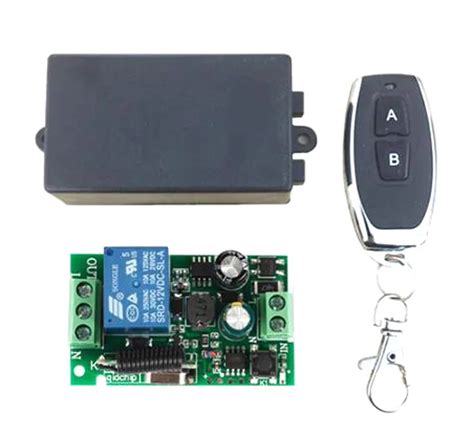 433Mhz Universal Wireless Remote Control Switch QIACHIP AC 85V 110V 220V 1CH Relay Receiver