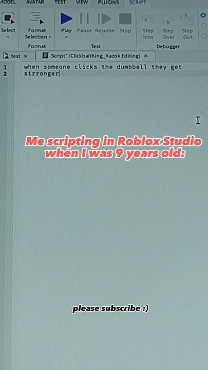 Scripting For The First Time Be Like Roblox Shorts Youtube