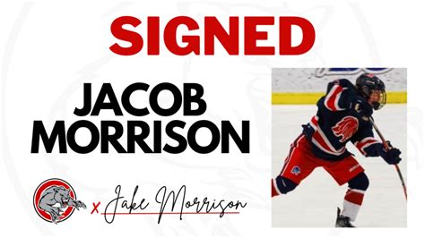 Forward Jacob Morrison Signs With The Panthers Port Moody Panthers