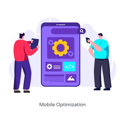 Mobile Optimization And Settings 2902131 Vector Art At Vecteezy
