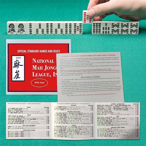 2025 Mahjong Card Official Large Printable Free