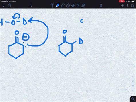 Solved What Compound Is Formed When A Dilute Solution Of Cyclohexanone Is Shaken With Naod In D2