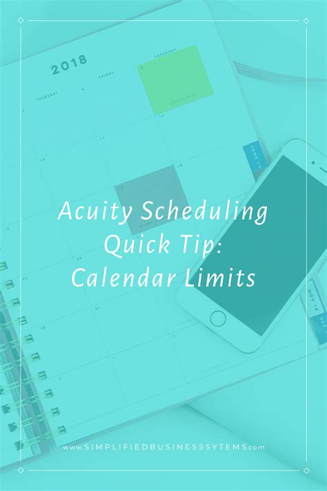 Acuity Scheduling Quick Tip Calendar Limits