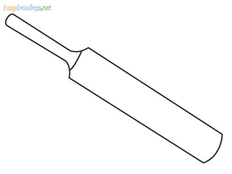 How To Draw A Cricket Bat Step By Step 5 Easy Phase