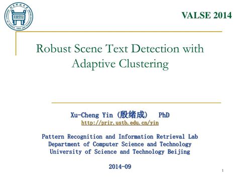 Ppt Robust Scene Text Detection With Adaptive Clustering Powerpoint Presentation Id5606564