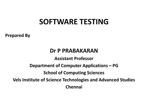 Softwaretesting Pptx