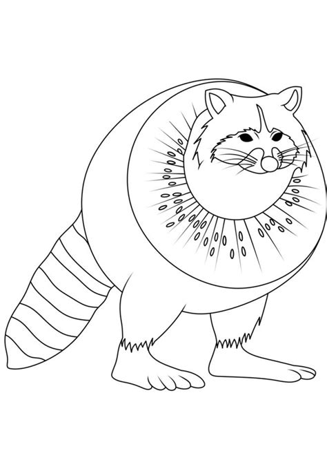 Coloriage Brainrot Pipi Kiwi Dessin Gratuit à Imprimer