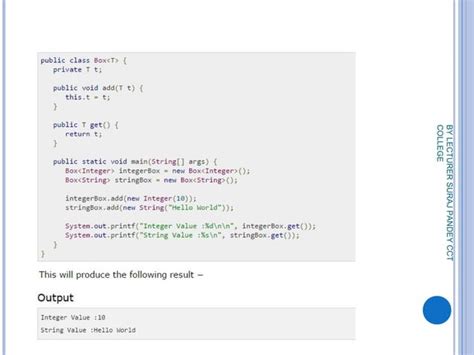 Generics In Java Ppt