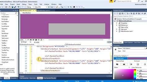 How To Used Windowsformshost Control In Wpf C Youtube