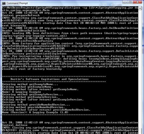 Logging Method Entryexit With Springaspectj Rjava