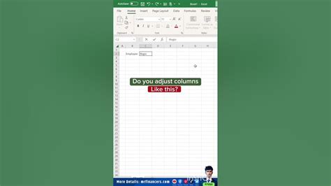 How To Use Vba To Autofit Entire Worksheet In Excel💡 Excel Exceltips