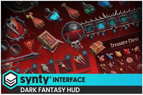 Dark Fantasy Hud Synty Interface Gui 2d Gui Unity Asset Store