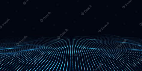 Premium Vector Big Data Futuristic Technology Blue Background Cyber Technology Technology