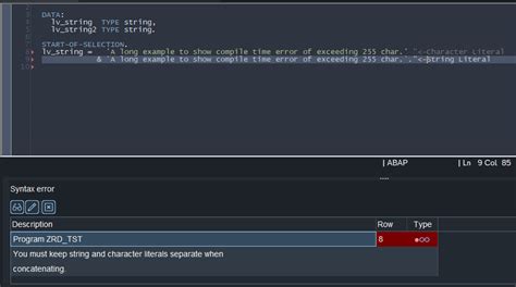 difference between chaining operator andand and literal operator and