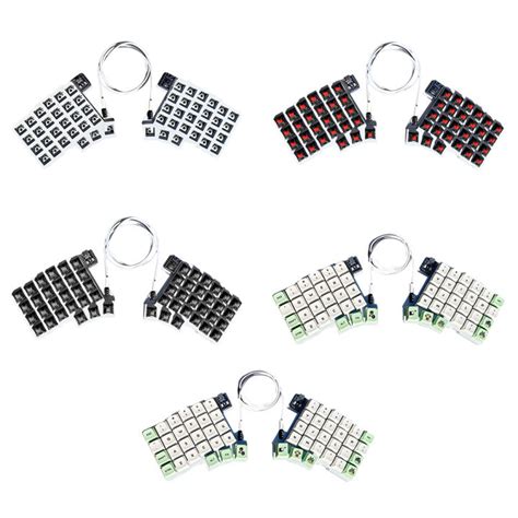 Split Keyboard Wired Gaming Keyboard Hot Swap Left Right Hand Keyboard Support Qmk Vial Split
