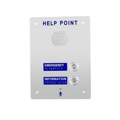 Corrosion Resistant Emergency SIP Phone Handsfree PoE IP55 Analogue