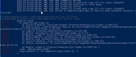 node js 有没有大佬知道为什么pm2启动了node的进程之后，status一直显示stopped？ segmentfault 思否