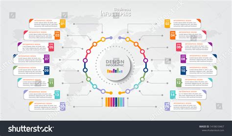 Business Data Infographics Elements Visualization Abstract Stock Vector Royalty Free