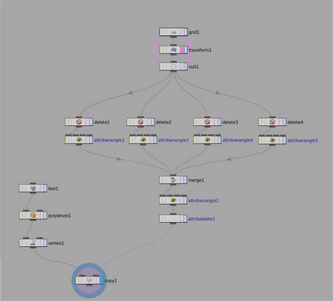 Cut And Houdini Vex Rotate Control Each Points