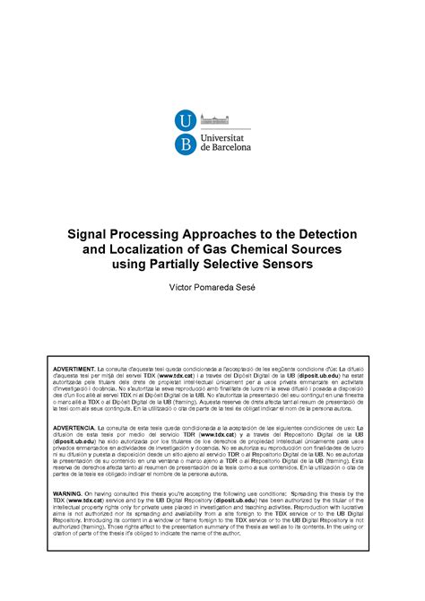 Solution Signal Processing Approaches To The Detection And