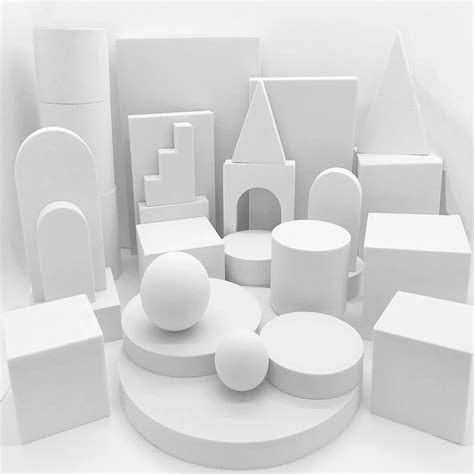Hot Foam Cube Set Photo Props Shooting 3d Ornaments Jewelry Take Pics